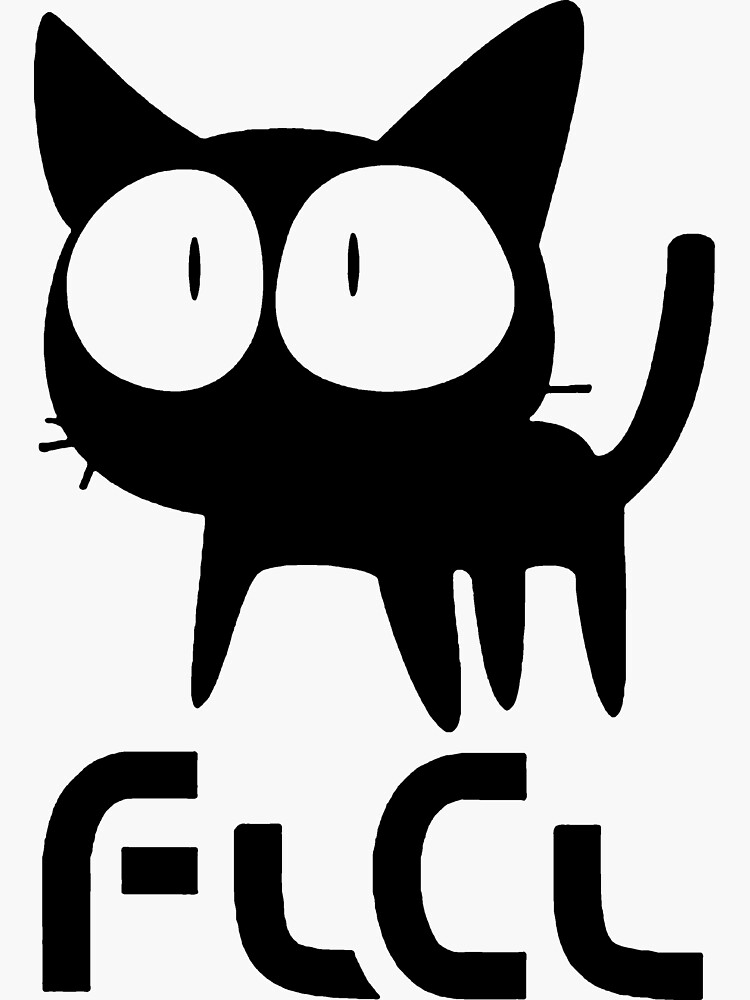 "Flcl cat classic" Sticker for Sale by Eric1207 | Redbubble