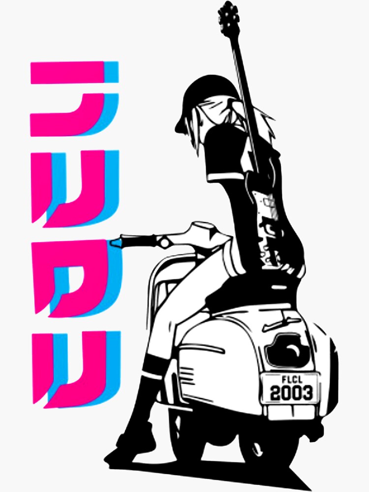 "Flcl movie retro" Sticker for Sale by david4938 | Redbubble