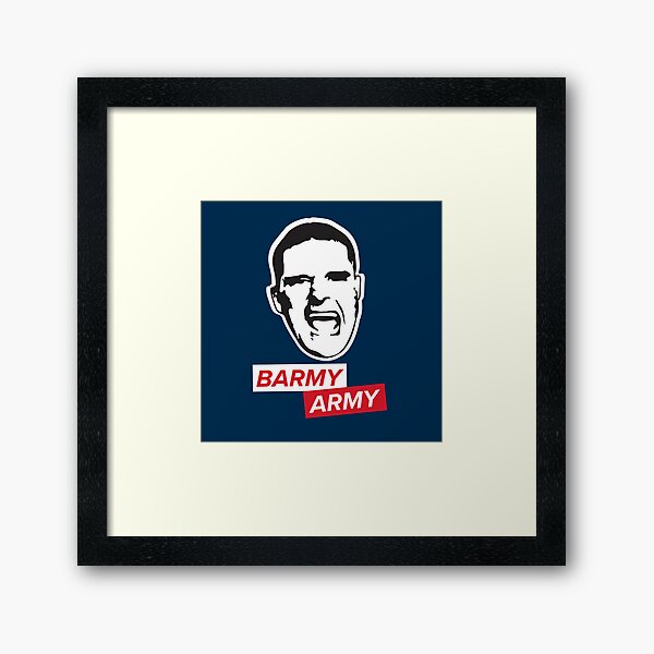 "Barmy Army" Framed Art Print for Sale by Casuals | Redbubble