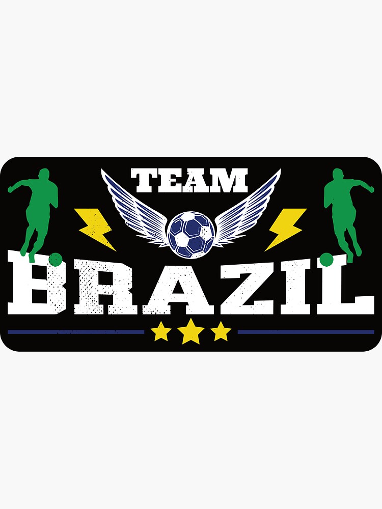 "Team Brazil Football World Cup Supporter" Sticker for Sale by ...