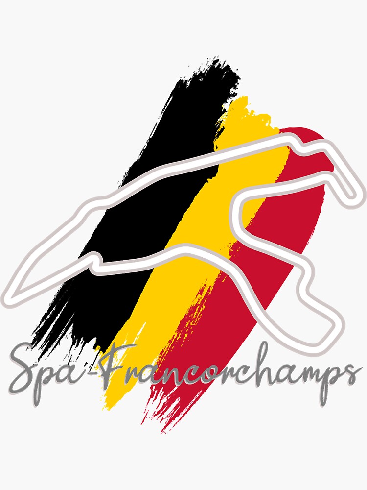 "Spa-Francorchamps Circuit" Sticker for Sale by AngelaArnoldf | Redbubble