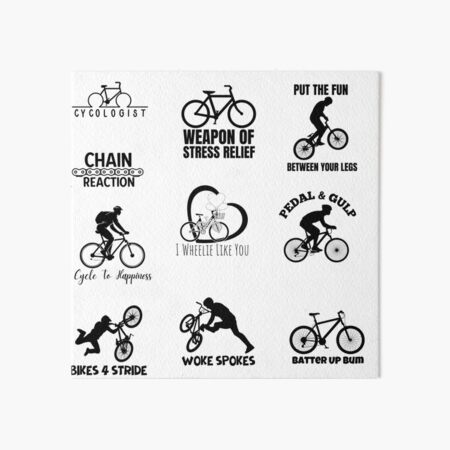 "Bike Puns Sticker Pack | Cycling Puns | Bike Gifts | Bicycle Jokes And ...