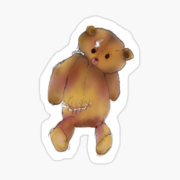 "Bitty Bear" Sticker for Sale by SavMoG | Redbubble