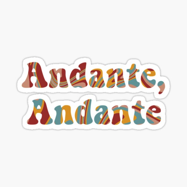 "andante andante Mamma Mia movie " Sticker for Sale by Chelykan | Redbubble