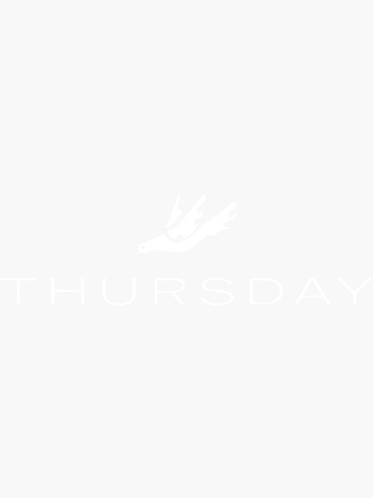 "Thursday Band Logo (Transparent Background) " Sticker for Sale by ...