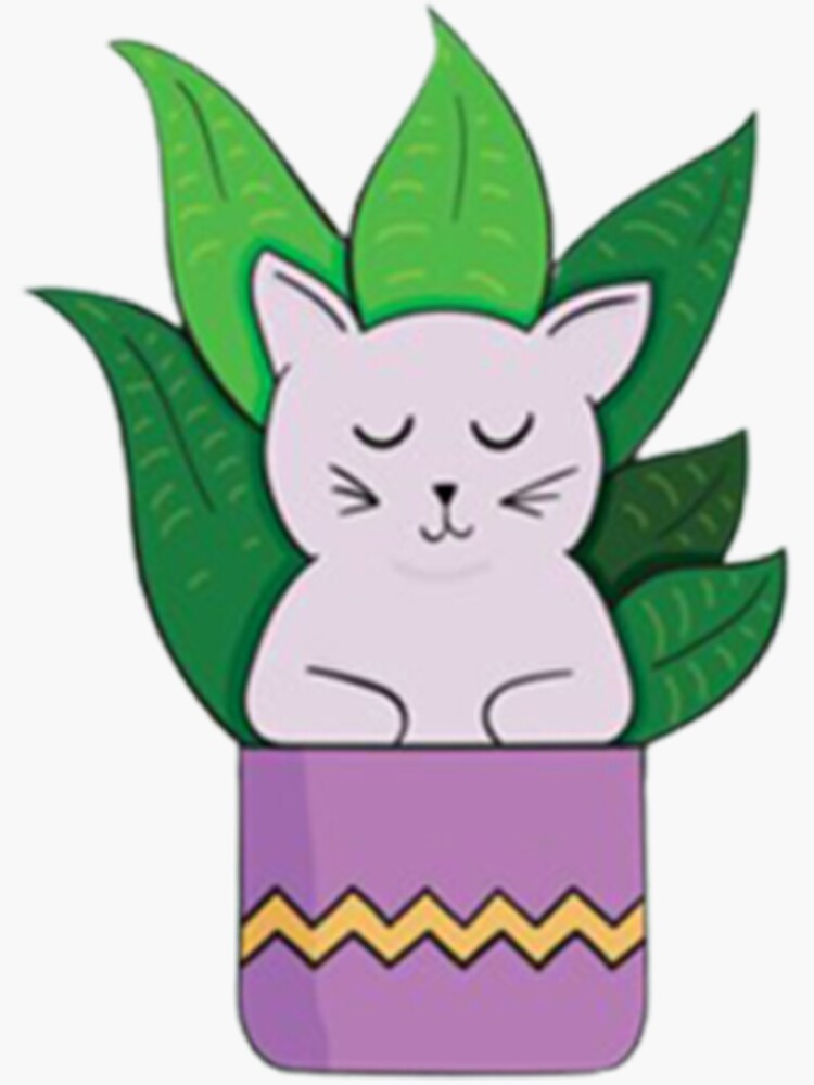 "Catnip & Chill" Sticker for Sale by ZacharyReeves | Redbubble