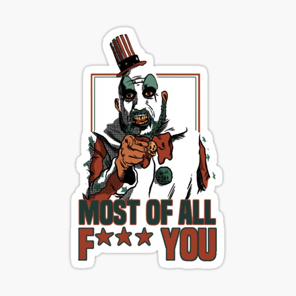 "Mens Best Captain Spaulding Graphic For Fans" Sticker for Sale by ...