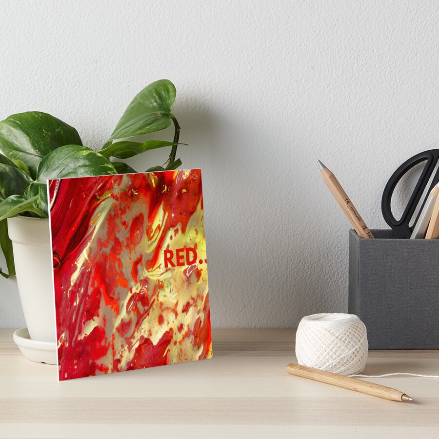 "Red arts." Art Board Print by RAJSHIVA | Redbubble