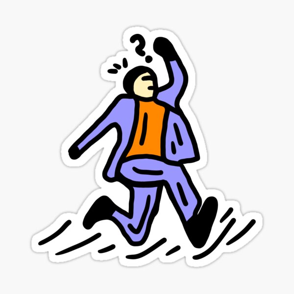 "a running man" Sticker for Sale by crazyhome | Redbubble