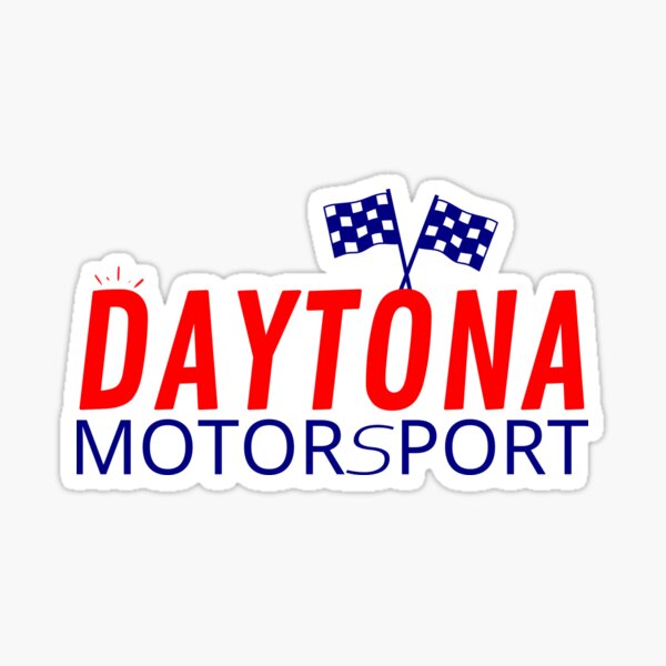 "Daytona Motorsport" Sticker for Sale by SimpleClothin | Redbubble