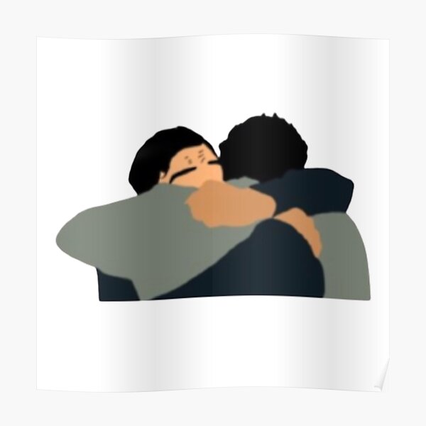 "marc and steven hug" Poster for Sale by marvelposters | Redbubble