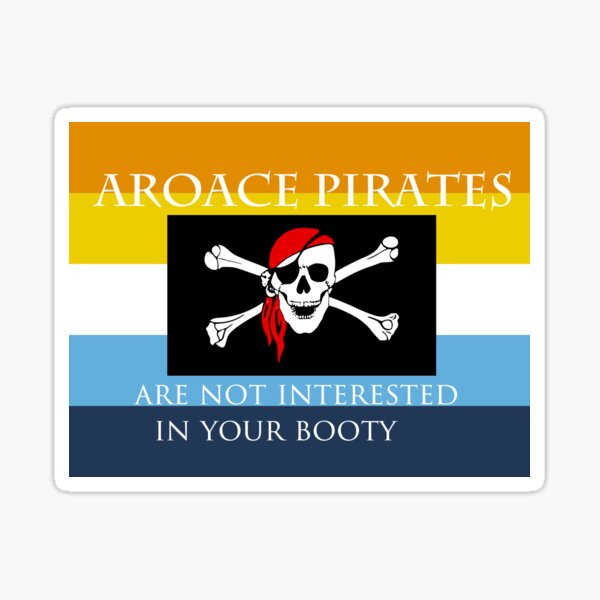 "aroace pirate" Sticker by vouivra | Redbubble