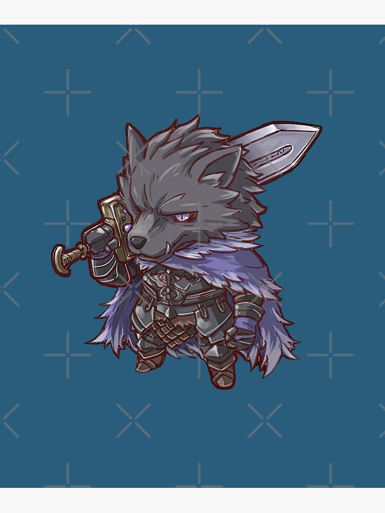 "Elden Ring - Chibi Blaidd the Half Wolf" Poster for Sale by Kiske ...