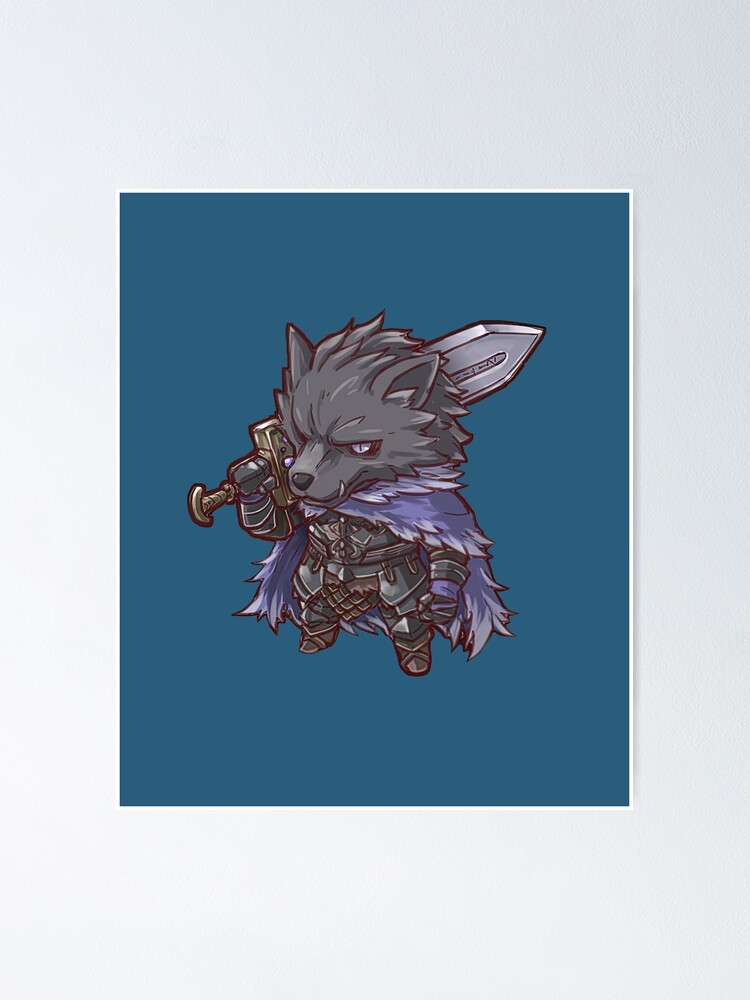 "Elden Ring - Chibi Blaidd the Half Wolf" Poster for Sale by Kiske ...