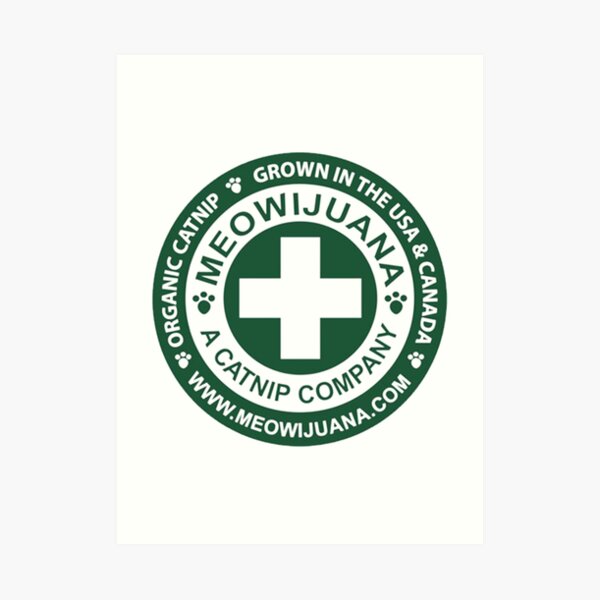 "Meowijuana Logo" Art Print for Sale by ZacharyReeves | Redbubble