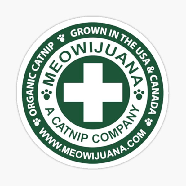 "Meowijuana Logo" Sticker for Sale by ZacharyReeves | Redbubble