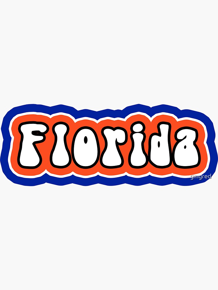 "Florida" Sticker by gmgred | Redbubble