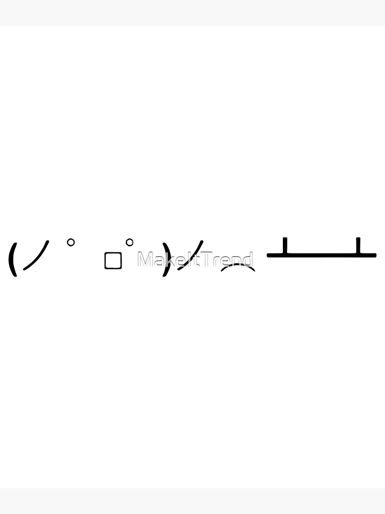 "Flipping Table Meme" Poster for Sale by MakeItTrend | Redbubble