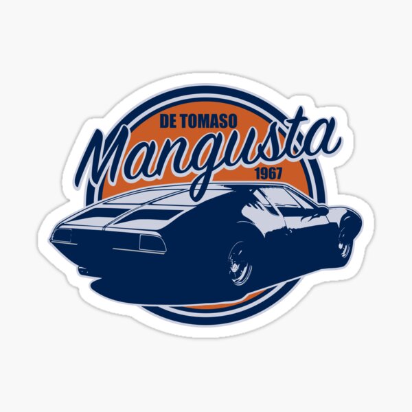 "1967 De Tomaso Mangusta" Sticker for Sale by DiabloLavori | Redbubble
