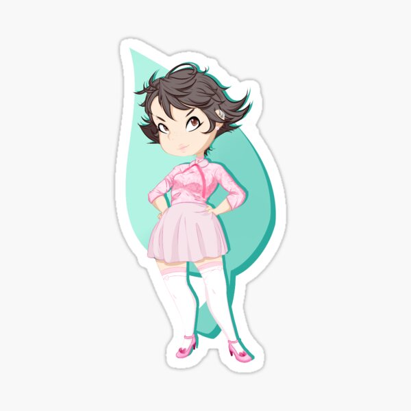 "Pink Leaf - Oikawa Tooru" Sticker for Sale by SniipSnap | Redbubble