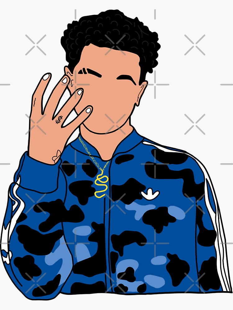 "Mens My Favorite Lil Mosey Fan Art Gifts Music Fans" Sticker by ...
