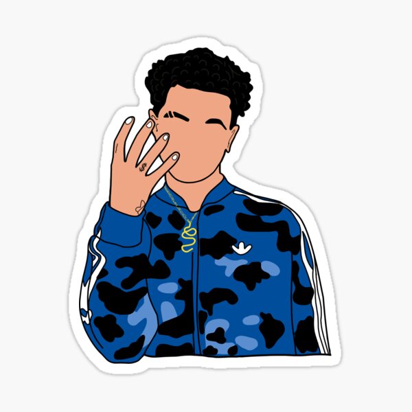 "Mens My Favorite Lil Mosey Fan Art Gifts Music Fans" Sticker by ...