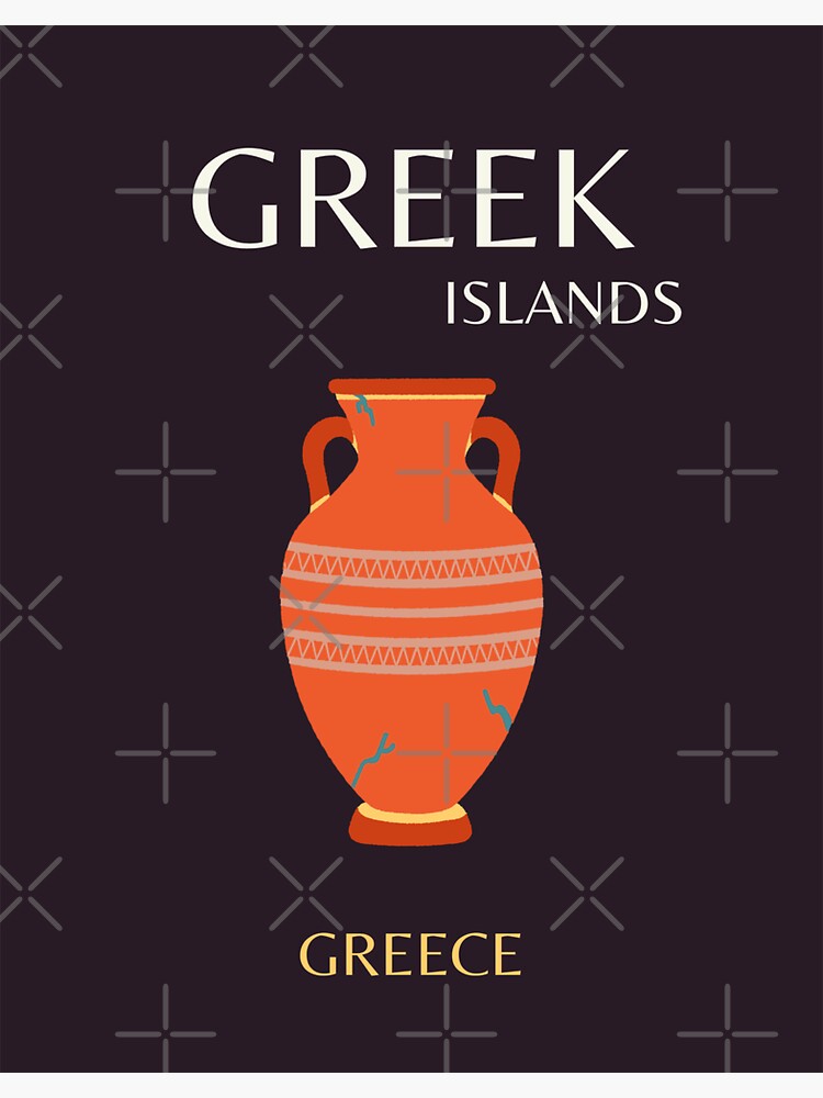 "Greek Islands, Greece, Travel, Preppy Room" Sticker for Sale by ...