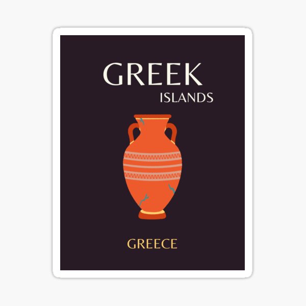 "Greek Islands, Greece, Travel, Preppy Room" Sticker for Sale by ...