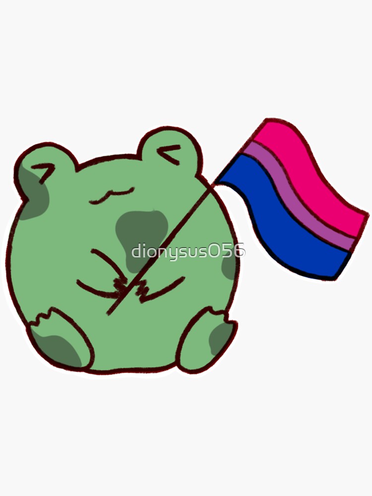 "Pride Frogs- Bisexual Flag" Sticker for Sale by dionysus056 | Redbubble