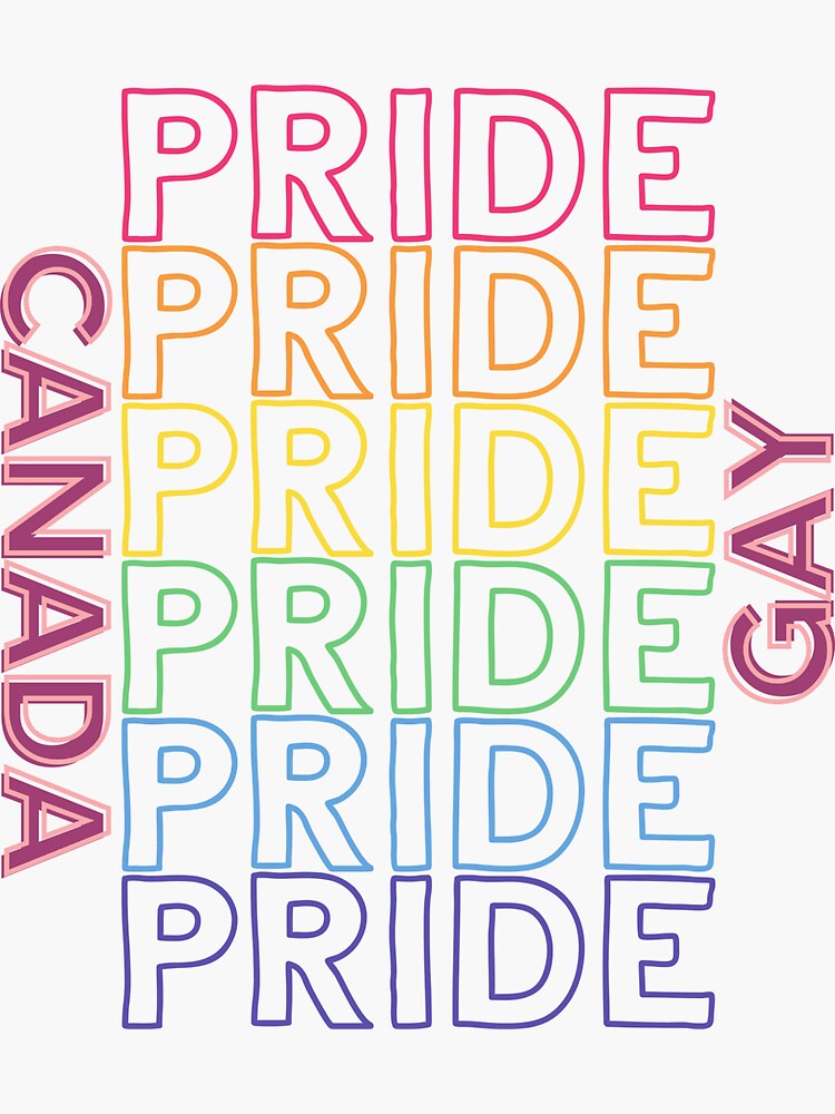 "canada gay pride" Sticker for Sale by tanumoy | Redbubble