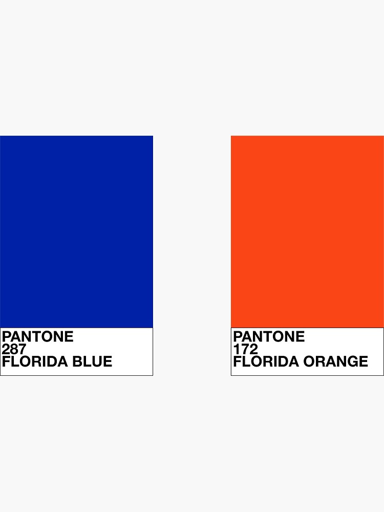 "UF pantone colors" Sticker for Sale by Darcy Schild | Redbubble