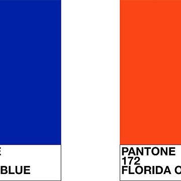"UF pantone colors" Sticker for Sale by Darcy Schild | Redbubble