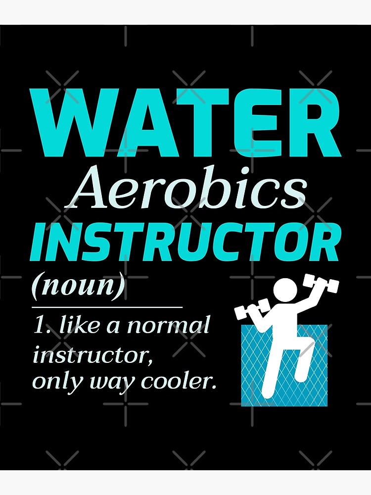"Water Aerobics Instructor Aquatic fitness Trainer" Greeting Card for ...