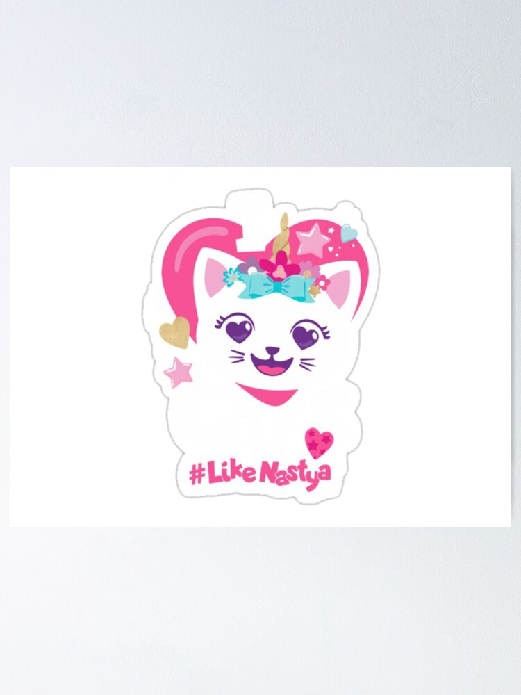 "Like Nastya Cat" Poster for Sale by Igorco | Redbubble