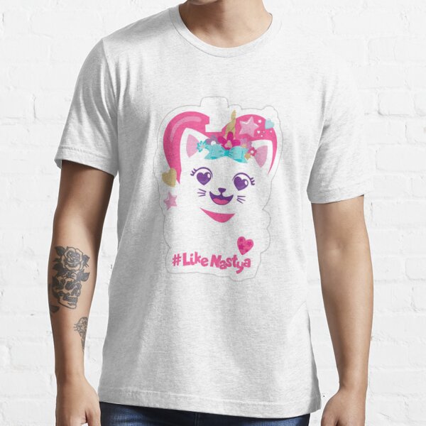 "Like Nastya Cat" T-shirt for Sale by Igorco | Redbubble | nastya song ...