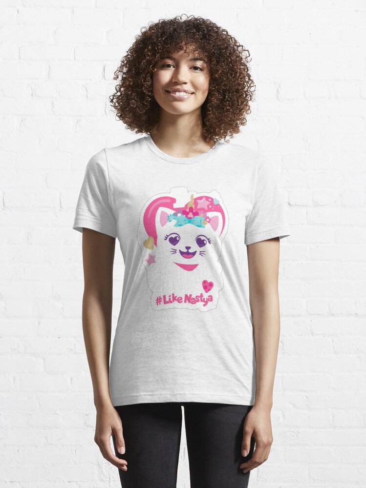 "Like Nastya Cat" T-shirt for Sale by Igorco | Redbubble | nastya song ...