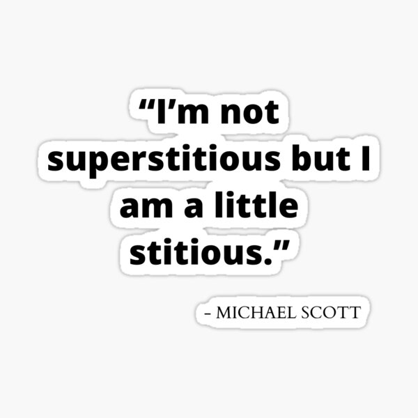 "Michael Scott Collection " Sticker for Sale by beardedbarefoot | Redbubble