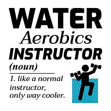 "Water Aerobics Instructor Aquatic fitness Trainer" Greeting Card for ...