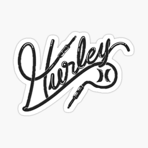 "Hurley portrait logo black" Sticker for Sale by Creativactory | Redbubble