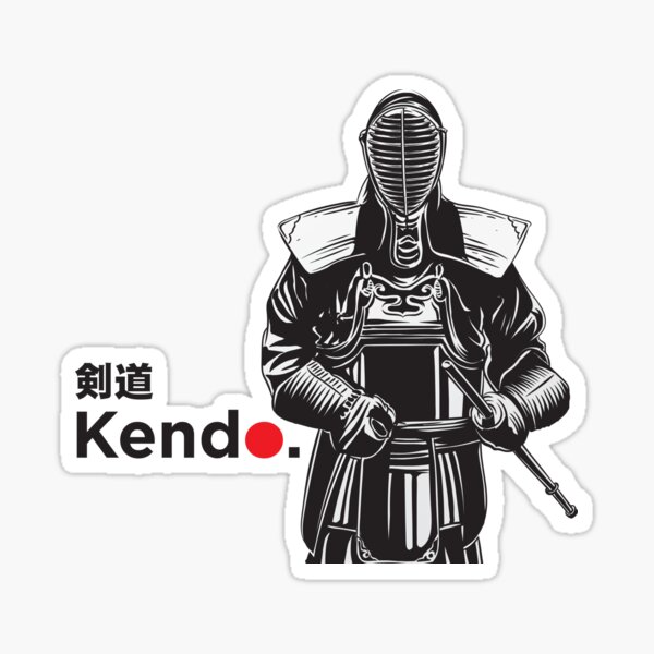 "Kendo Illustration best t shirt" Sticker for Sale by essellak | Redbubble
