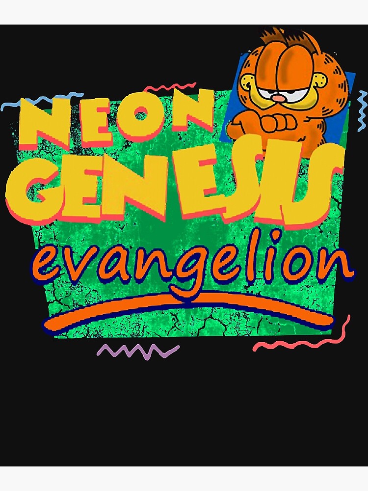 "Nge garfield neon genesis evangelion" Poster for Sale by ...