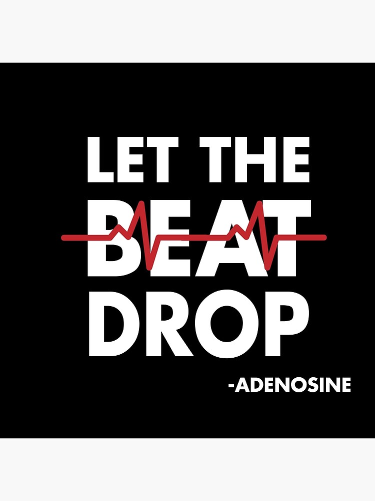 "Let the beat drop" Poster for Sale by AMATSEA | Redbubble