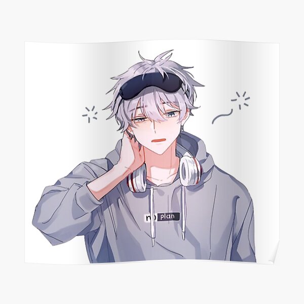 "Yawn anime boy being sleepy " Poster for Sale by Roveentaa | Redbubble