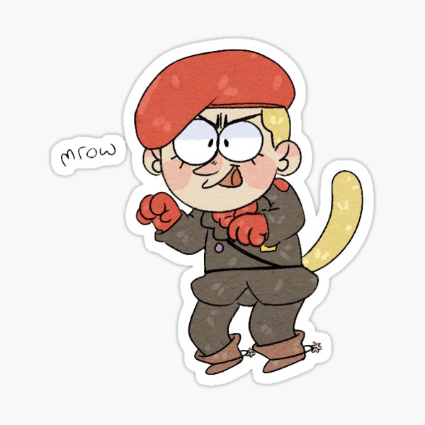 "mrow" Sticker for Sale by WeGetWeird | Redbubble