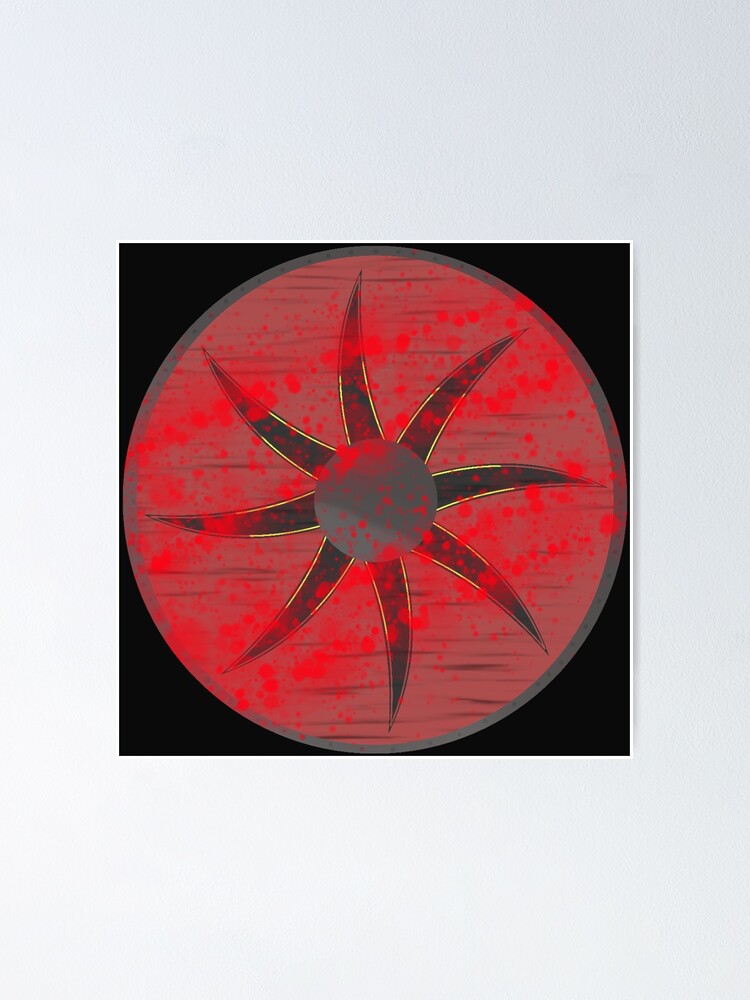"Bloody shield shield of Ivar the Boneless" Poster by Yous-Bou | Redbubble