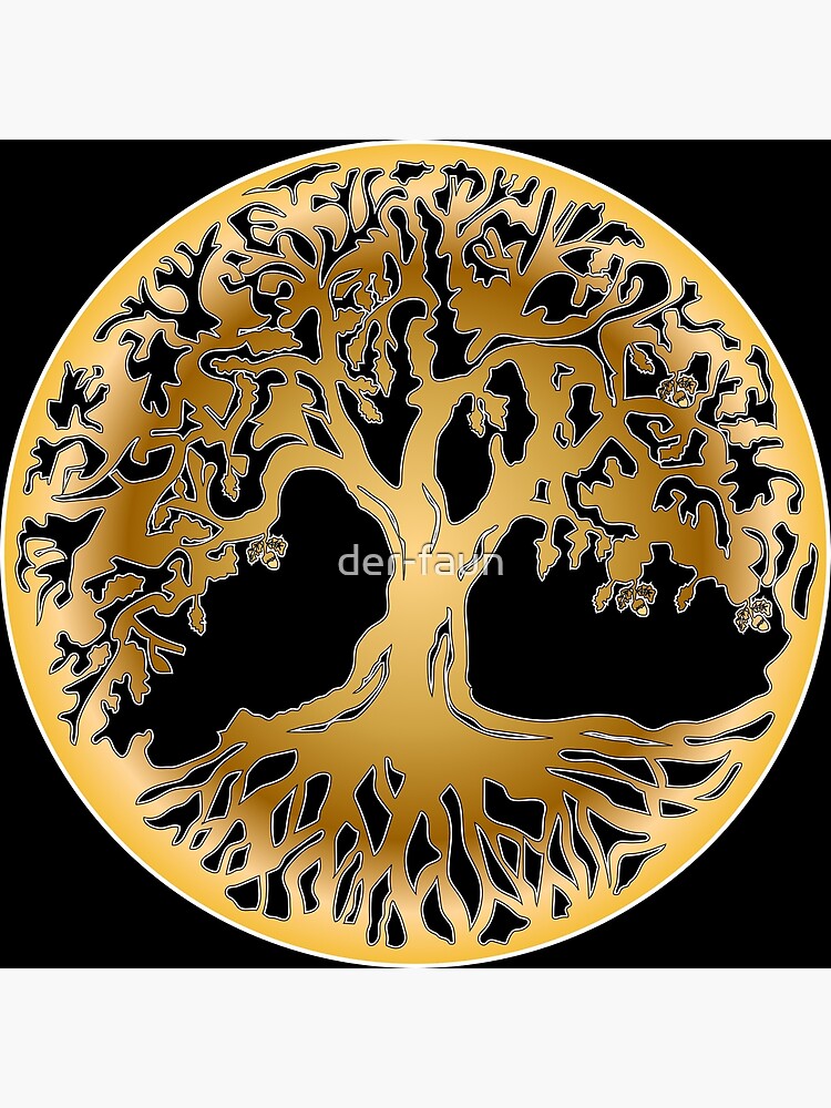 "Yggdrasil Viking Tree of Life Rune Odin Thor Norse Mythology" Art ...