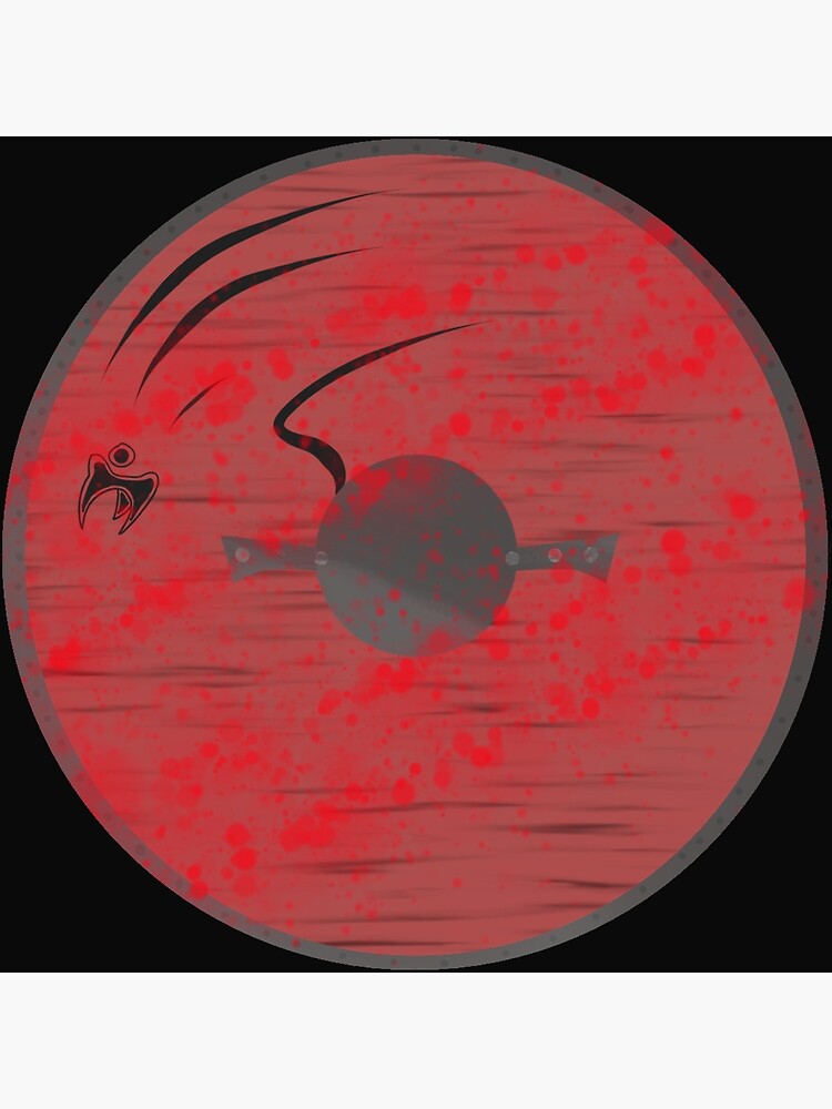 "Bloody shield of ragnar lothbrok" Poster for Sale by Yous-Bou | Redbubble