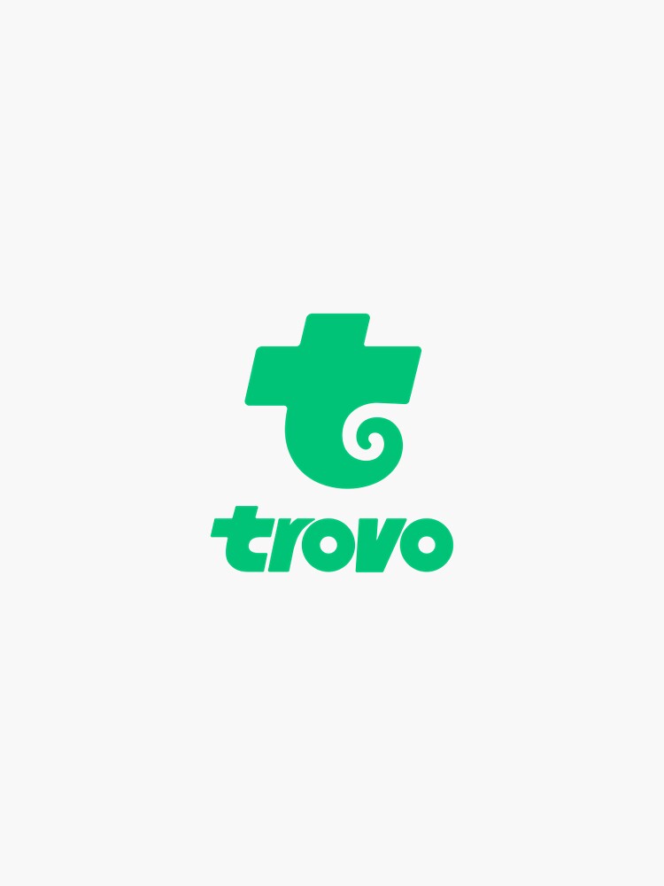 "TROVO streaming platform logo" Sticker for Sale by Karlo14 | Redbubble