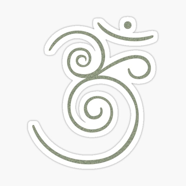 "Spiral Om" Sticker for Sale by Zoxofo | Redbubble