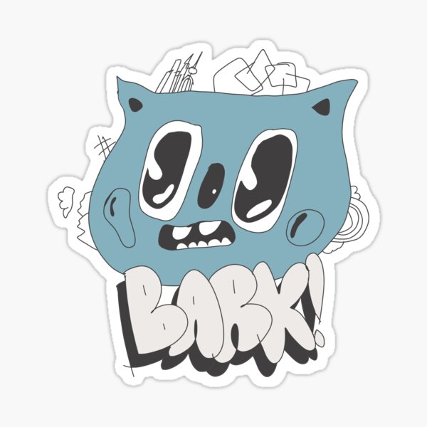 "Bark" Sticker for Sale by nickstorchay | Redbubble
